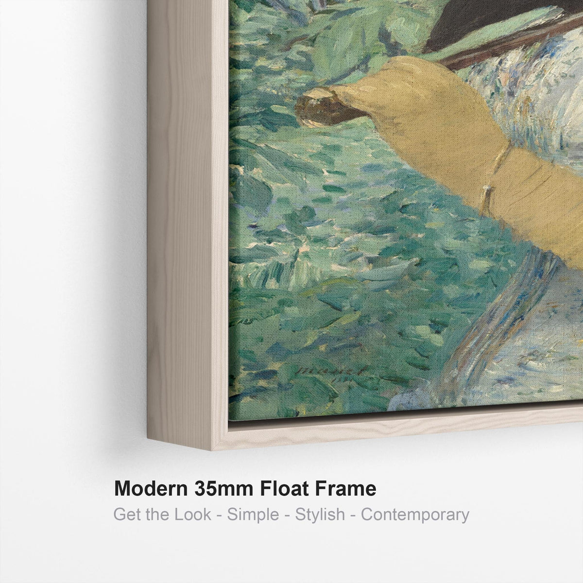 Edouard Manet Framed Canvas Artwork Print Jeanne Spring Portrait 1881 ...