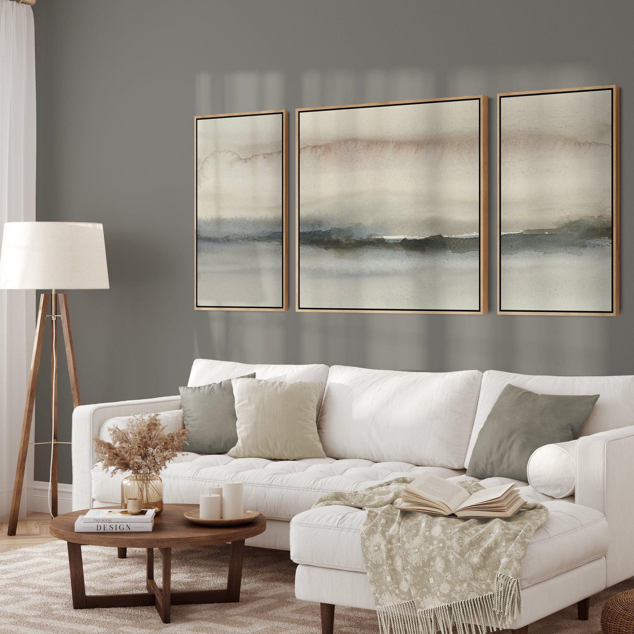 Extra Large Framed Wall Art Pictures for Living Room - Abstract Set of ...