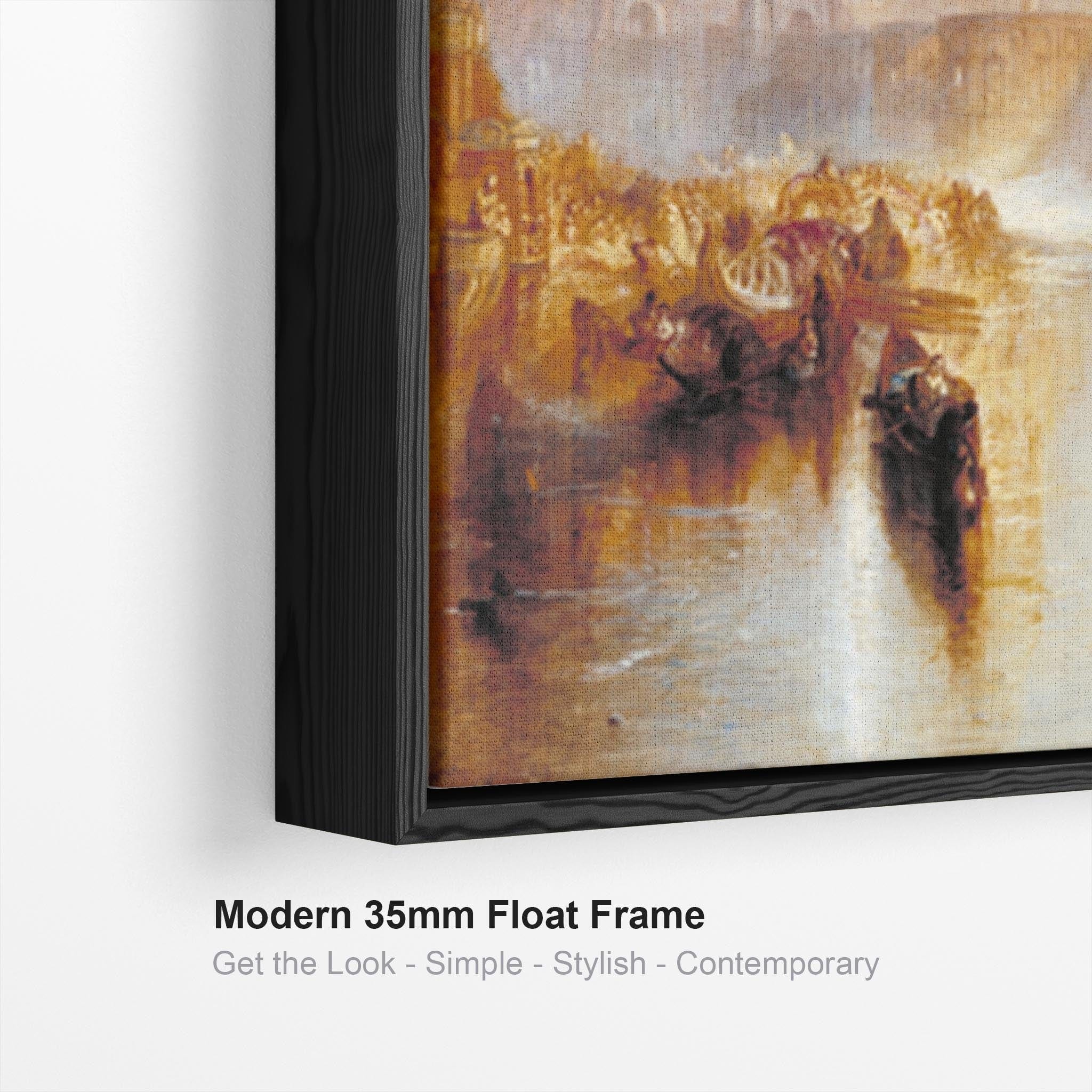 Large JMW William Turner Landscape Wall Art Framed Canvas Painting of