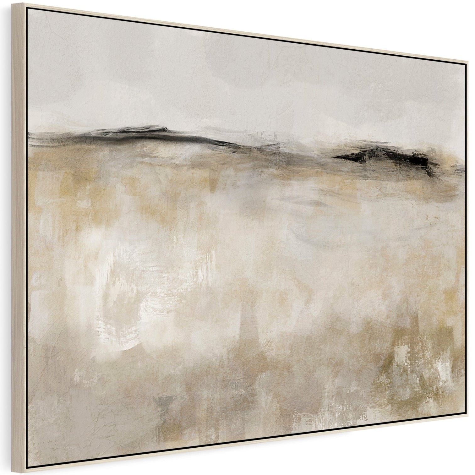 Neutral Framed Canvas Wall Art Prints for Living Room - Beige - 2084 ...