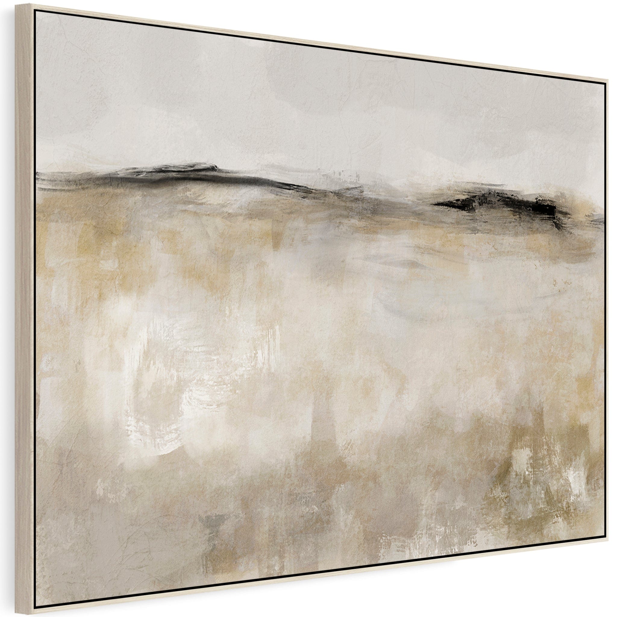 Neutral Framed Canvas Wall Art Prints for Living Room - Beige - 2084