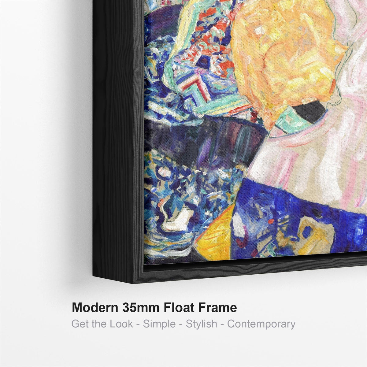 Gustav Klimt Framed Absract Artwork on Canvas Baby Cradle Painting ...