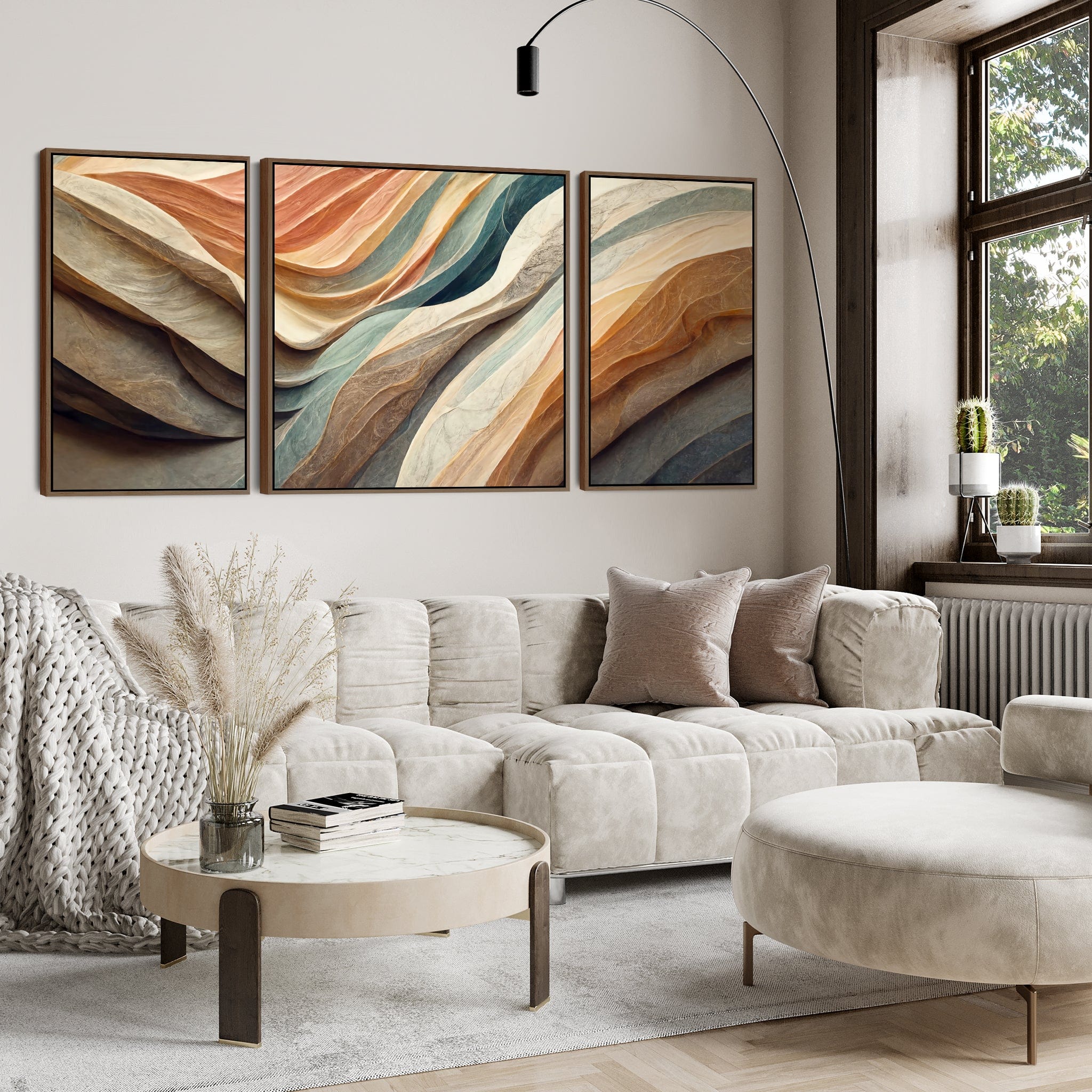Extra Large Framed Wall Art Pictures for Living Room - Abstract Set of ...