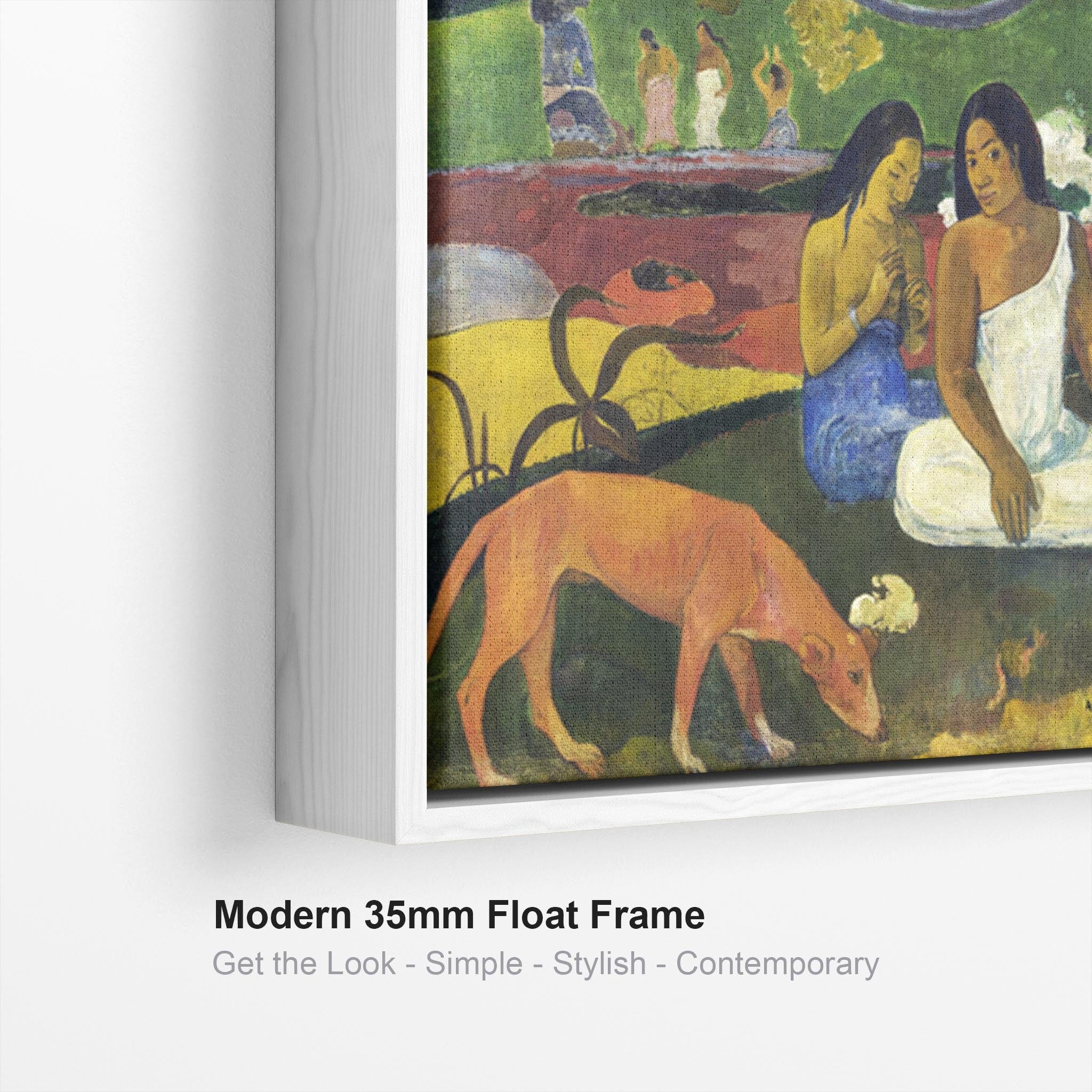 Large Colourful Paul Gauguin Wall Art Framed Canvas Print of Arearea F