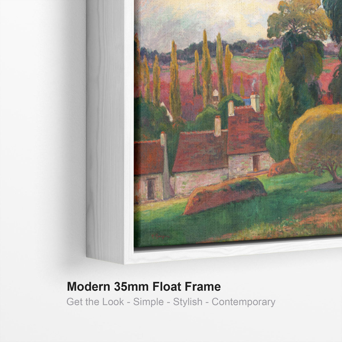 Large Paul Gauguin Wall Art Framed Canvas Print of a Farm in Brittany ...