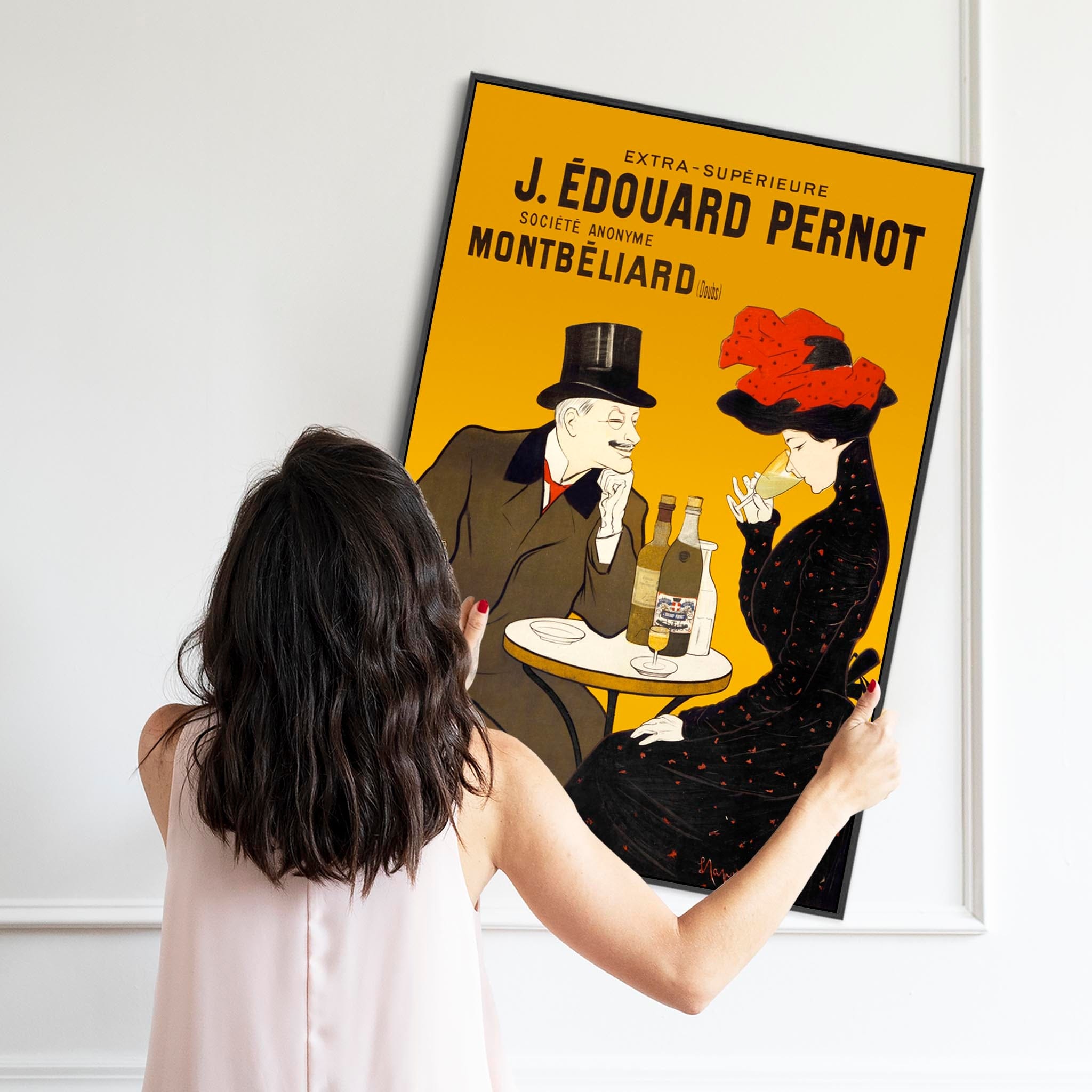 Leonetto Cappiello Orange Framed Art Print - French Poster Pernot Cafe