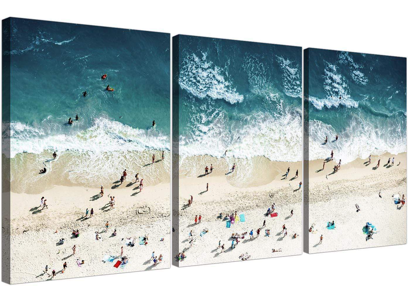 Ocean Beach Themed Scene Gold Coast Beach Canvas